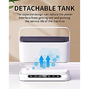 GERCY Ultrasonic Jewelry Cleaner, 800ml Sonic Cleaner Machine with 4 Digital Timer for Eyeglasses, Silver, Rings, Watches, Razors, Coins, Makeup Brushes for Gifts