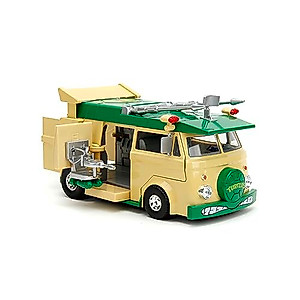 Jada Turtles Party Wagon 1:24 Die-Cast Car Play or Gift and for a Collection for Both Kids and Adults