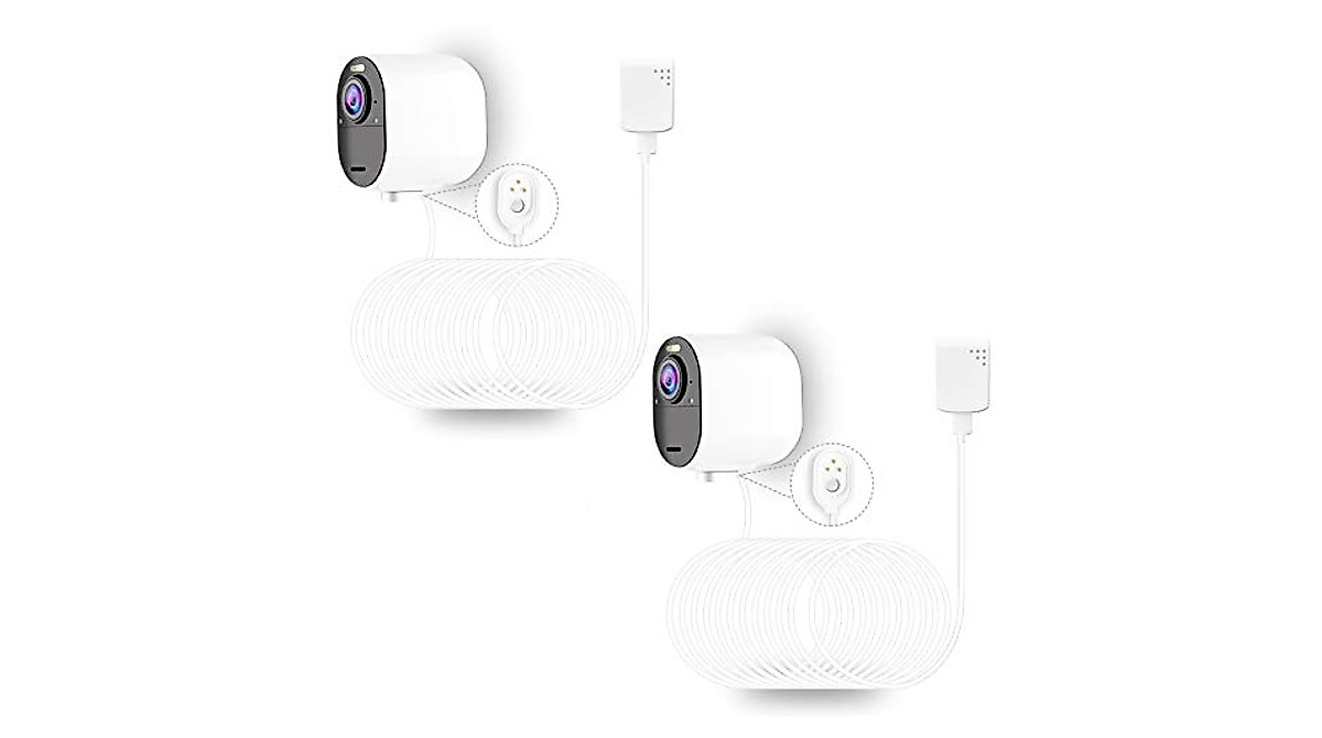 Arlo Ultra & Pro 3/4 Weatherproof Charging Cables - 10ft 2-Pack