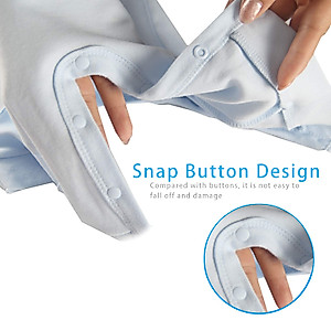 YSCULBUTOL Baby Twins He did it She did it Newborn Infant Baby Bodysuit Romper Outfit Toddler Clothes (blue he did it and hat 9m)