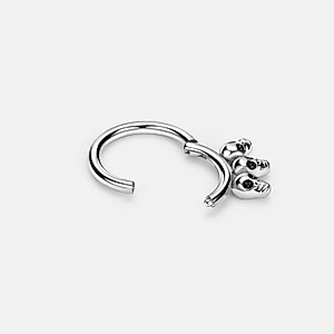 FANSING 16g Halloween Septum Hoop 316L Surgical Steel Daith Earrings 8mm Septum Clicker 16 Gauge Septum Jewelry 8mm Septum Nose Rings