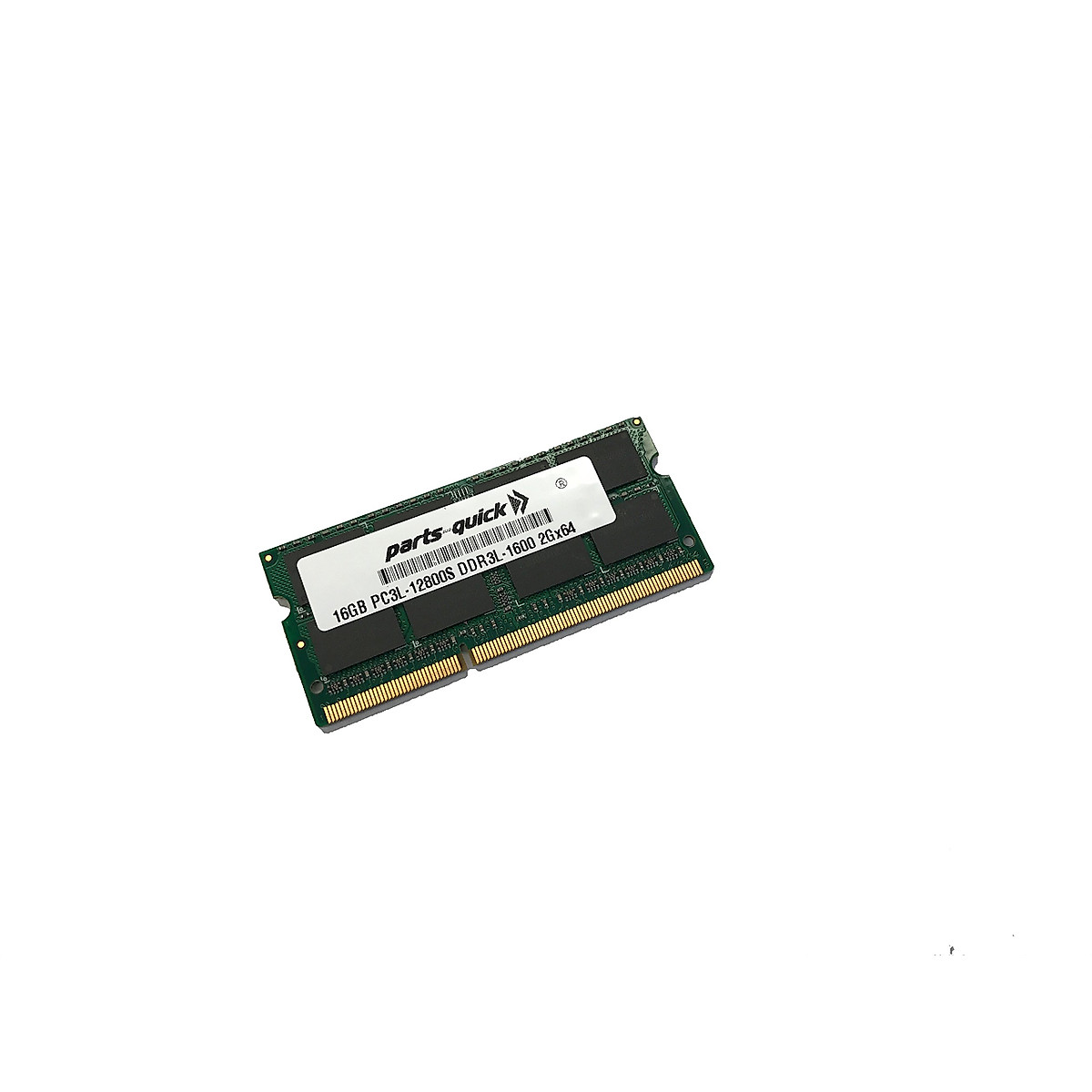 Single 16GB DDR3L 1600MHz PC3L-12800 SODIMM Memory (for 5th Gen 6th Gen i3 i5 i7 Laptop only) RAM (PARTS-QUICK Brand)