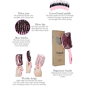 Detangling Hair Brush For Kids. Tear Free Brushing For Sensitive Kids. Best Pain Free Brush Voted By Kids. Soft Boar And Nylon Bristles.