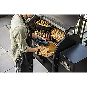 Traeger Grills Ironwood 650 Wood Pellet Grill and Smoker with Alexa and WiFIRE Smart Home Technology, Black & Grills PEL305 Mesquite 100% All-Natural Hardwood Pellets (20 lb. Bag)