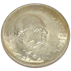 1965 UK Elizabeth II Winston Churchill Commemorative Crown About Uncirculated