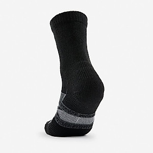 Thorlos Unisex-Adult's WCXU Work Maximum Cushion Crew Sock, Black/Grey 3 Pack(Crew), Medium