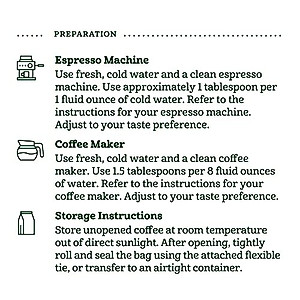 Amazon Fresh Bold Crema Espresso, Whole Bean, Medium Roast, 2.2 lb