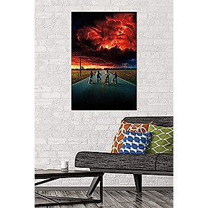 Trends International Netflix Stranger Things: Season 2 - Key Art Wall Poster, 22.375" x 34", Poster & Mount Bundle