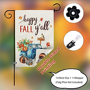 Seasonal Garden Flags Set Set of 12 Double Sided 12x18 Inch Christmas Garden Yard Flag, Winter Welcome Holiday Garden Flags with Truck Small Garden Flags for All Seasons for Outside Indoor Home