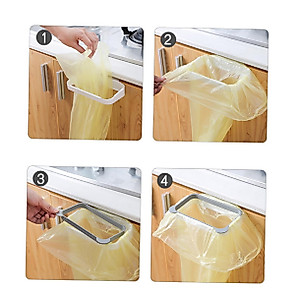 JOINPAYA Cabinet Door Bag Holder Hanging Garbage Bags Rack dustbin cage Trash can Bracket Desk Garbage Bag Holder Garbage can Kitchen Trash Bag Holder Hanging Trash Bag Holder Panda Drawer