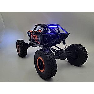 Palumma RC LED Rear Light Bar Kit for AXIAL Rear Lights Bar RC LED Headlight Taillight for AXIAL 1/18 UTB18 CAPRA RC LED Lights Upgrade Parts (BLUE)