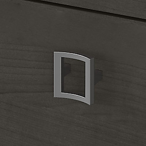 Bush Business Furniture Echo 2 Drawer Lateral File Cabinet, Charcoal Maple