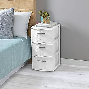 SENAX New Drawer Storage, White, Set of 2