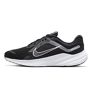 Nike "Quest 5" Men's Road Running Shoes (DD0204-001) Black/White, Size: 13