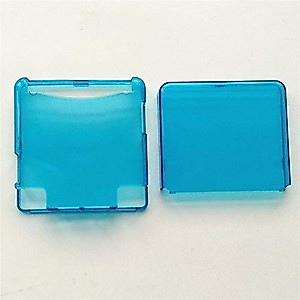New Upper and Lower lid Plastic Protective Cases for Nintendo GBA SP Gameboy Advance Sp Console-Clear Blue
