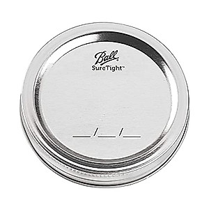 Regular Mouth Mason Jars 16 oz - (4 Pack) - Ball Regular Mouth Pint 16-Ounces Mason Jars With Airtight lids and Bands - For Canning, Fermenting, Pickling, Freezing, Storage + M.E.M Rubber Jar Opener