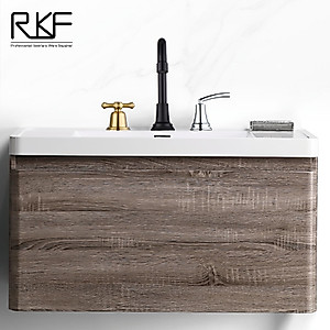 RKF Faucet- Replacement Lever Handles with Valve Faucet Accessory Faucet Parts Faucet Kit Chrome Polished B023