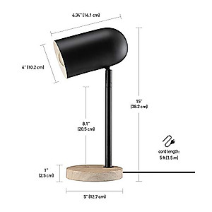 Globe Electric Luna Light Clamp-Arm Desk Lamp