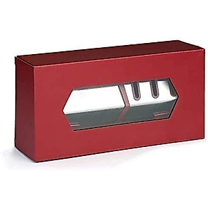 Dongng Knife Sharpener, Professional Kitchen Chef 3 Slot Design, Easy Sharpening, Slip Resistant Grip, Safely Sharpen Knives, Restore Dull Knife for A Sharp Edge Non-Slip Portable