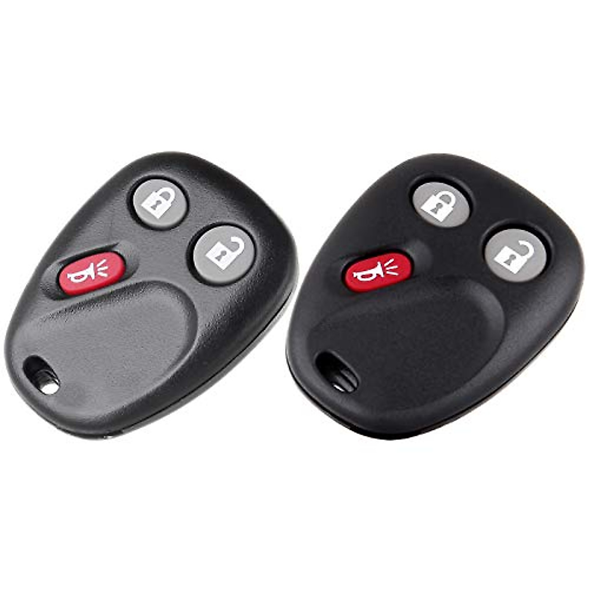 SCITOO Keyless Entry Option with Keyless SHELL Replacement for 3 Buttons 2003-2007 for Cadillac for Chevy for GMC for Hummer for Pontiac for Saturn 2PCS FCC 10377295