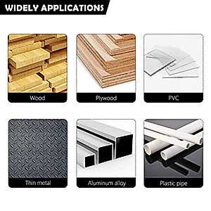 dashap 12PCS Bi-Metal Carbide Hole Saw Kit with Drill Bits for Thin Metal and Wood,Cutting Diameter 45/64'' to 2-15/16'',for Gerneral Purpose