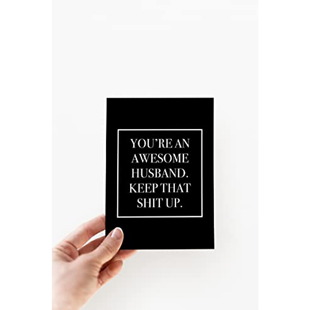 Funny anniversary card for husband | Original and unique joke card for Birthday, Father's Day, Retirement, Valentine's Day, Christmas. | Awesome and fun card for him