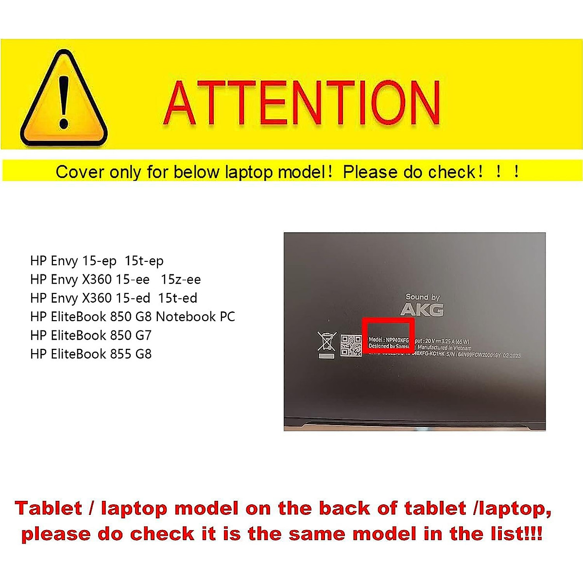 forubar Laptop Cover Case for HP Envy x360 15 inch 15-ep/15t-ep/15-ee/15z-ee/15-ed/15t-ed Chromebook,Sleeve Bag with 2-in-1 Detachable Design Compatible HP EliteBook 850 G8 Notebook PC / 850 G7