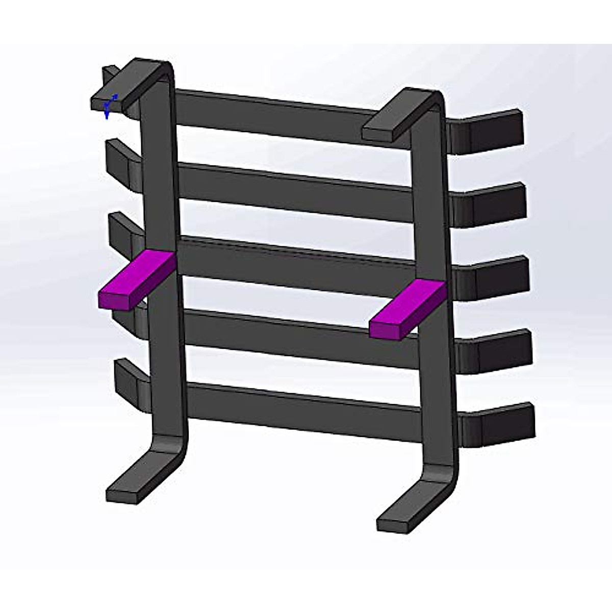 Hi-Flame Log Grate Heavy Duty Solid Steel Burning Fireplace Wood Stove Firewood Holder, 13 INCH, 13 x 10 x 4 Inch Matt Black