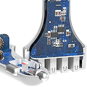 Crave CarHub 54W 4 Port USB Car Charger, Qualcomm Quick Charge 3.0 - White