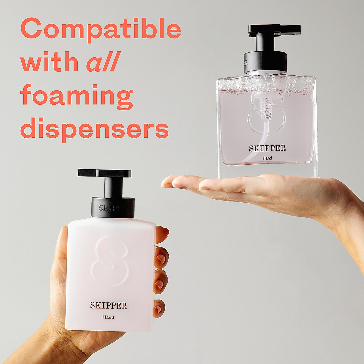 Tirtyl Skipper Foaming Hand Soap Tablet Refills - 12 Pack - 4oz fl total (12x 0.4 fl oz) - Rebranded - Compostable Packaging - Unscented