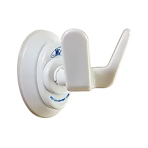 MedGear A-0295B Multi-Purpose Suction Cup Double Hook Hanger for Hard, Flat Non-Textured Surfaces