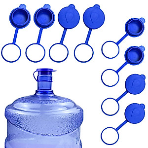TLSTGO 8 PCS 5 Gallon Water Jug Cap, Silicone Reusable Replacement 5 Gallon Water Bottle Caps, Non-Spill 55mm Water Bottle Caps, for Water jug 5 Gallon and 3 Gallon Water Jug
