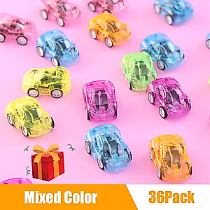 Speedy Panther 36 Pcs Mini Pull Back Cars Set, Pull Back Race Vehicles for Kids, Bulk Party Favors Toys for Treasure Box, Classroom Prizes, Pinata Fillers, Goodie Bag Stuffers for Boys Girls