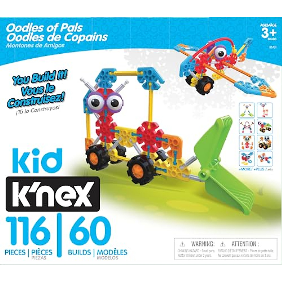 KID K’NEX – Oodles of Pals Building Set – 116 Pieces – Ages 3 and Up Preschool Educational Toy (Amazon Exclusive)