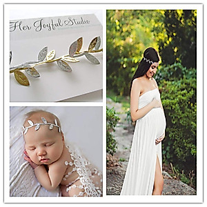 EMAAN 98 ft Artificial Vine,Silver Leaf Ribbon, Garland Baby Hair Band Wedding Party Christmas Home Wall DIY Gift Craft Decoration(Silver)