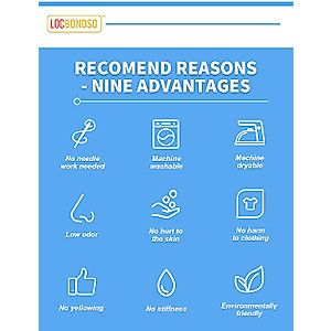 LOCBONDSO 1 Min Fast Dry Sew Glue Liquid Quick Bonding Reinforcing Fabric Adhesives DIY Speedy Fix for Denim Cotton Flannel Clothes Tent Curtain Leather Sofa Cover Polyester Gloves Doll Repair