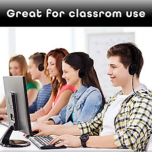 50 Bulk Headphones for Classrooms School Students Over Ear Earbuds