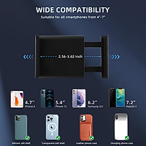 Gnmano Car Phone Holder, Car Vent Phone Mount [Upgraded Hook] Hands-Free, Phone Holder Car [Thick Case & Heavy Phone Friendly] Phone Mount for Car, Fit for iPhone Android Samsung