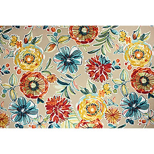 RULU Set Outdoor/Indoor Set of 2 Wicker Seat Cushion 19 inch x 19 inch x 4 inch Colsen Sonoma, Standard, Multi