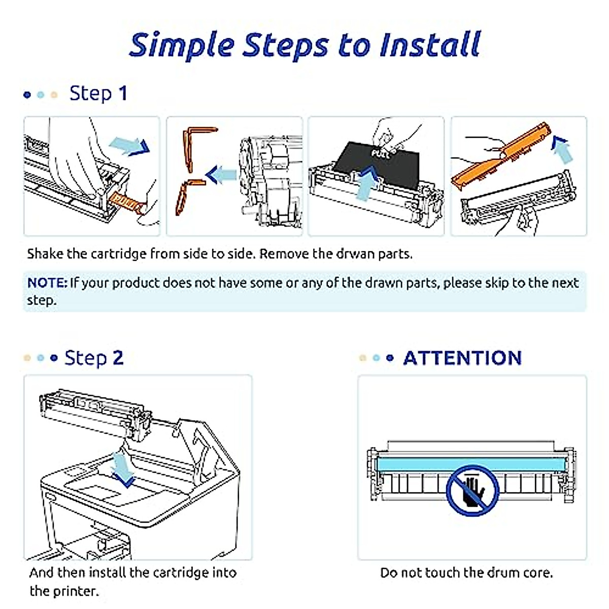 INK E-SALE Compatible Toner Cartridge Replacement for HP 55A CE255A Toner Ink Black for HP P3015 P3015D P3015DN P3015N P3015X P3010 HP MFP M521DW M521DN M525C M525DN M525F Printer