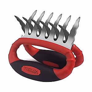 Meat Claws,VENZELL 3-in-1 Meat Shredder Claws with Bottle Opener and Cutter,Ultra Sharp Pork Claws with High-Grade Stainless Steel,for Shredding,Cutting,BBQ Smoker Slow Cooker Grilling Accessories