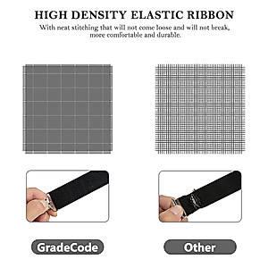 Grade Code Mens Suspenders and Bow Tie Set Adjustable Elastic Clip On Suspenders for Wedding (Brown)…