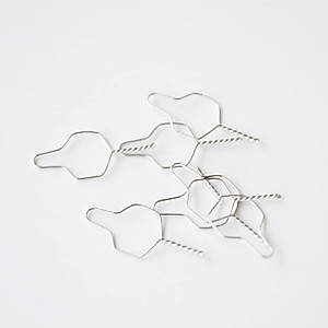 J&J Ortho Orthodontic Preformed Ligature Kobayashi Tie Shorty Long(100/pk) (Ligature Tie Shorty - .010)