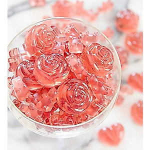 Alimat PluS Silicone Gummy Molds Candy Molds with 2 Droppers - BPA Free Nonstick Chocolate Molds Including Mini Dinosaur, Cat Claw, Hearts, Flowers, Bear Shape Gummie Molds - Pack of 5 for 210 Gummies