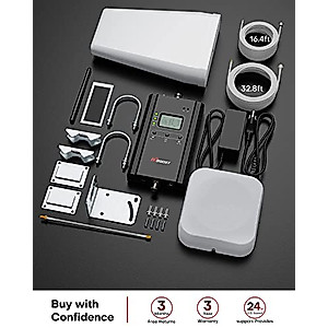 Hiboost Cell Phone Signal Booster for Home and Office, 4,000 sq ft, Boost 5G 4G LTE Data for Verizon AT&T and All U.S. Carriers, FCC Approved