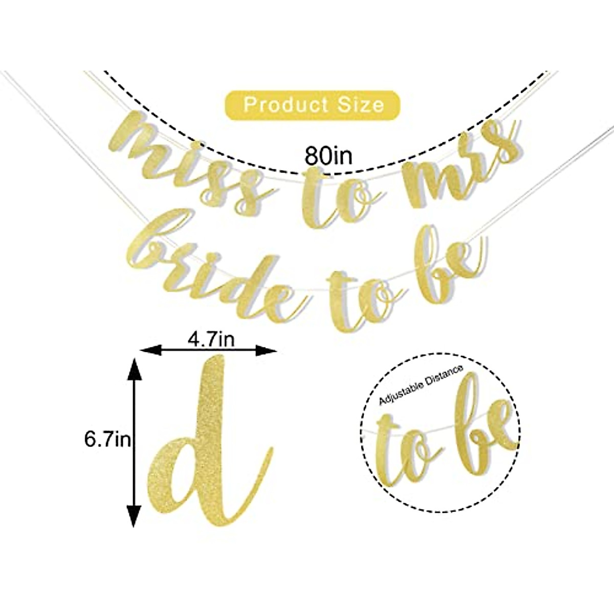 Miss to Mrs Banner - Bride to Be Banner,bridal Shower Banner, Bridal Shower Decorations, Bachelorette Party Decorations,wedding Photo Prop, Soon to Be Mrs, Miss to Mrs Bunting