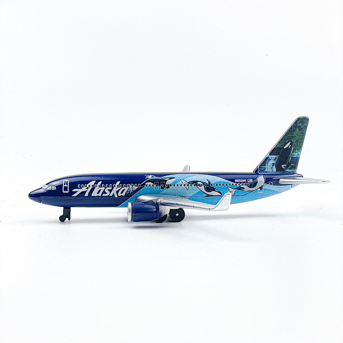 AVIAMUSE Model Airplane, Alaska West Coast Wonders Whales Planes Model Aircraft Suitable for Collection and Christmas, Birthday Gifts