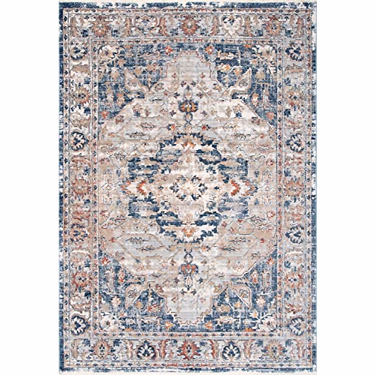 nuLOOM Kara Vintage Area Rug, 5' 3" x 7' 3", Grey