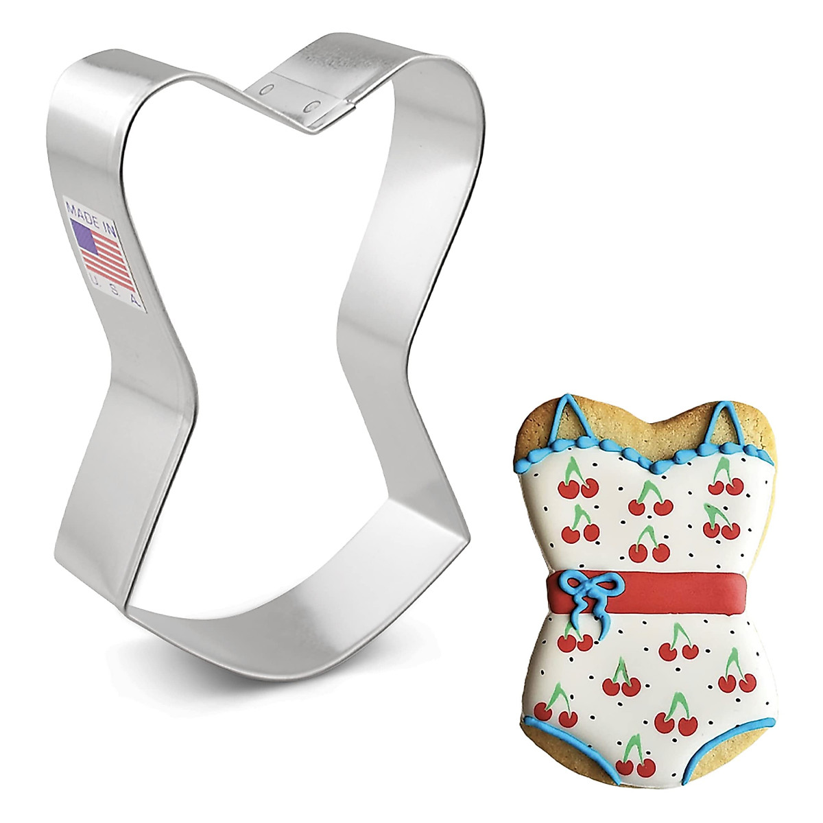 Bathing Suit/Corset Cookie Cutter 4" Made in USA by Ann Clark