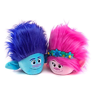 Trolls Armrest Buddy Stuffed Plush Travelling Toy with Blanket 13” - Kids Ultimate Travel Pillow Companion Set (Branch)